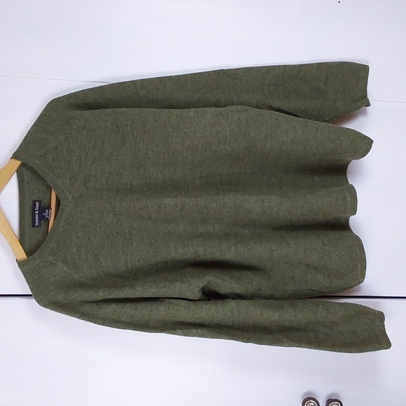 Grayson & Dunn | Sweaters | Grayson Dunn Mens Earth Green 0 Merino Wool ...